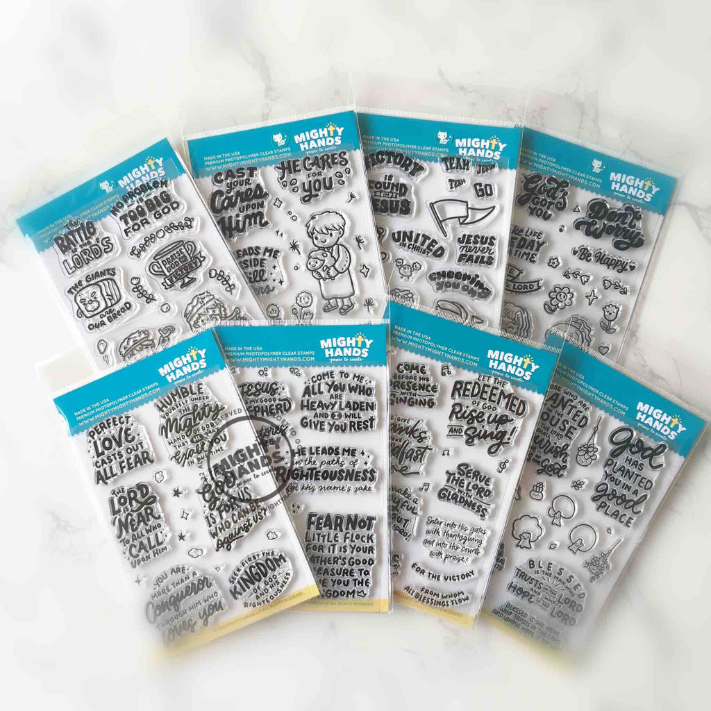 Oct 2022 Full Release Bundle Clear Stamps – Mighty Hands