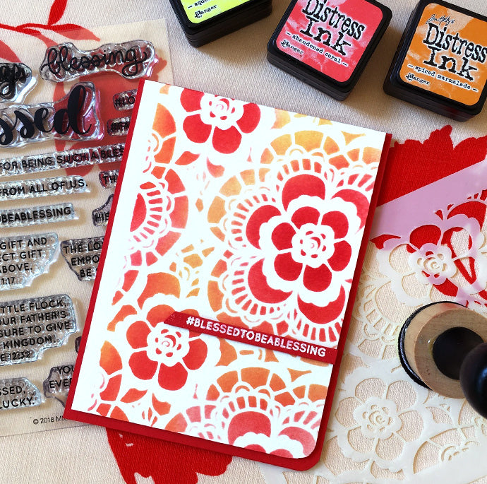 Blessed Words Clear Stamp Set - Christian Faith Cards & Gifts – Mighty ...